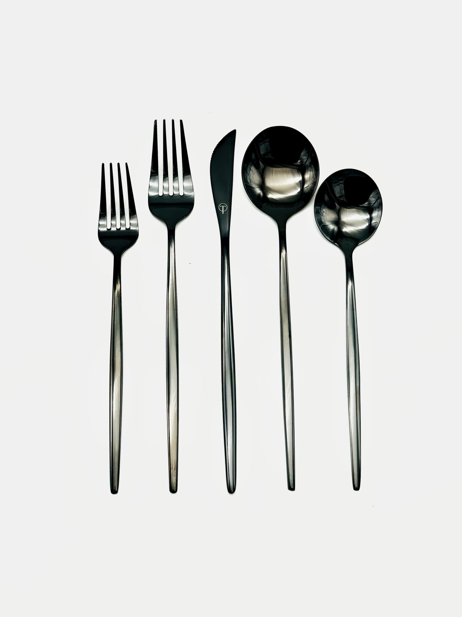 Cubiertos Negro Premium – Set 6 personas – Tarantto